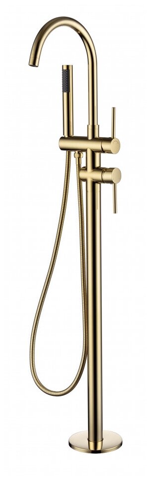 Смеситель напольный Grocenberg, GB900, латунь, цвет золотистый, с лейкой