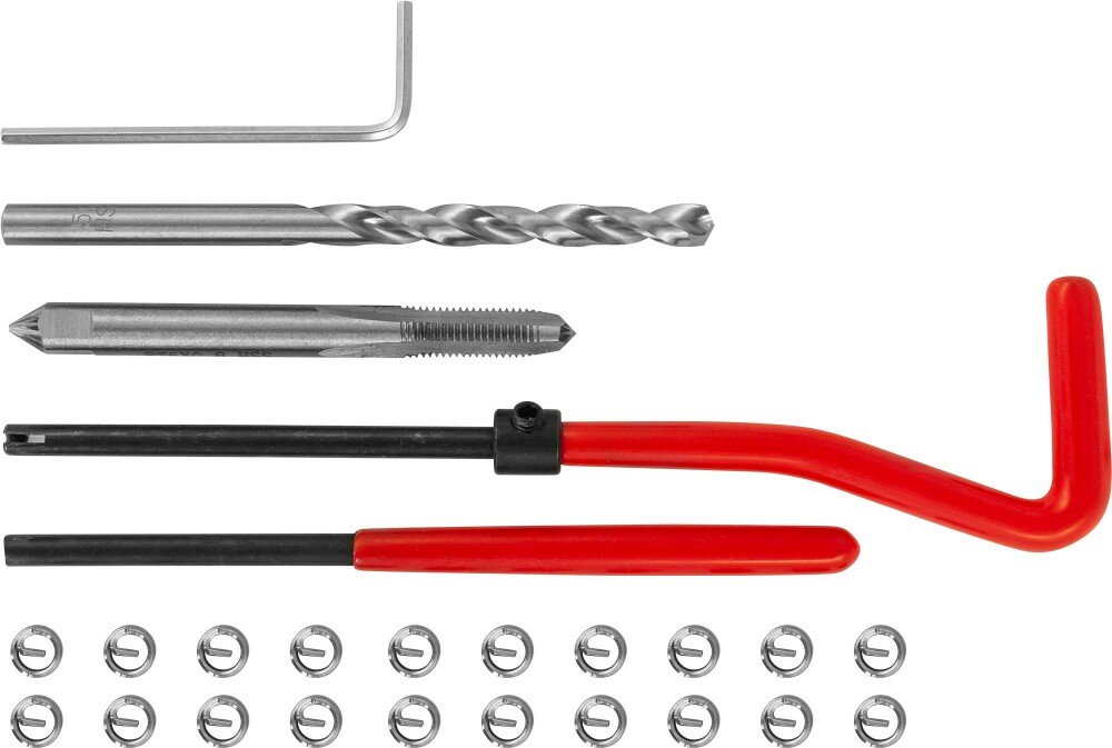 Thorvik TRIS508 Набор для восстановления резьбы M5x0.8, 25 предметов