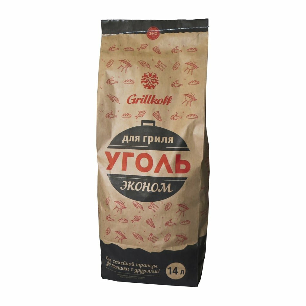 Древесный уголь для гриля Grillkoff эконом