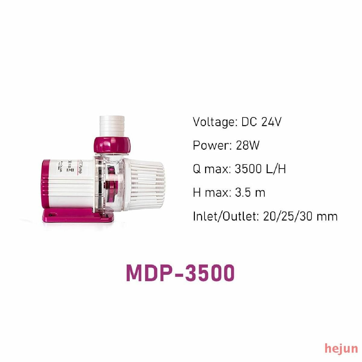 Новый погружной аквариумный насос Jebao MDP-3500 мощностью 28 Вт 3500 Л / Ч с управлением через мобильное приложение
