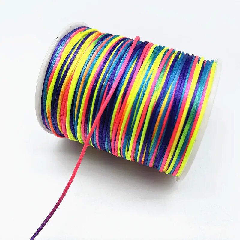 Шелковый атласный шнур BBRRXWYCGT 1,0 мм 10 ярдов 01