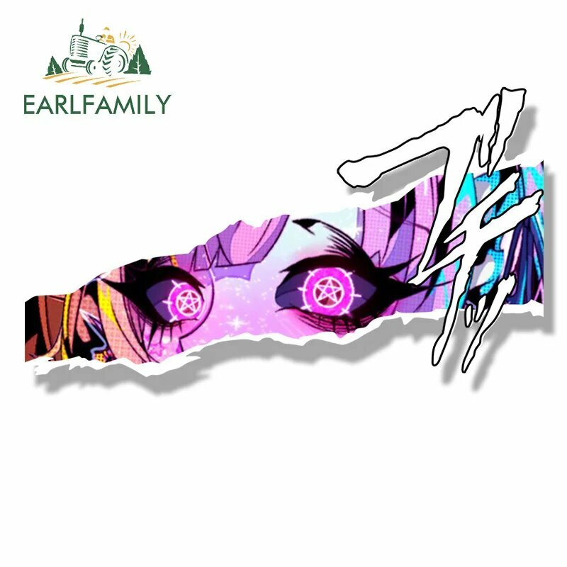 EARLFAMILY космический демон Vtuber Автомобильная наклейка Горячие Губки эскиз Waifu наклейка Slap