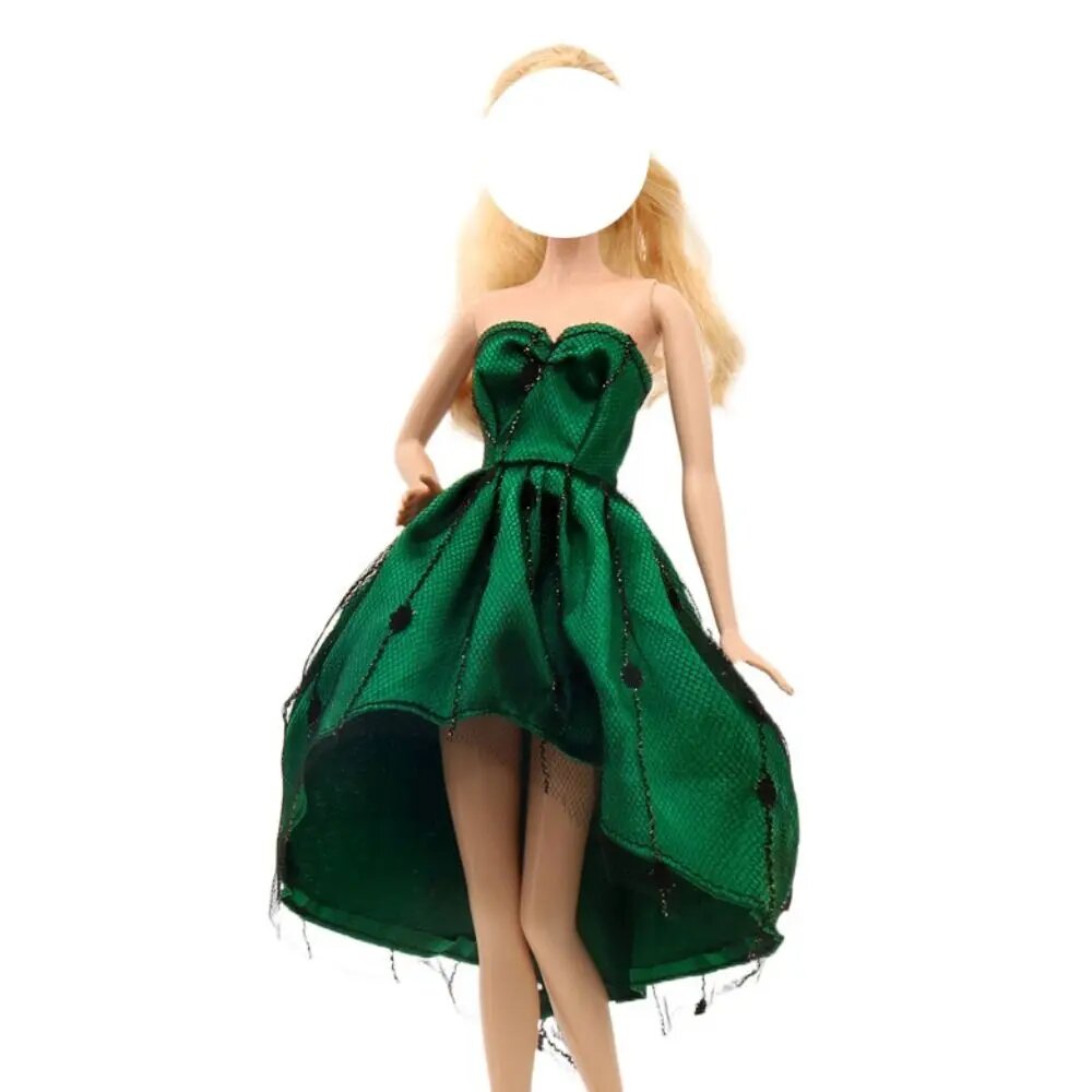 Кукольные платья для кукол 30 см, 10 стилей Изумрудный, B