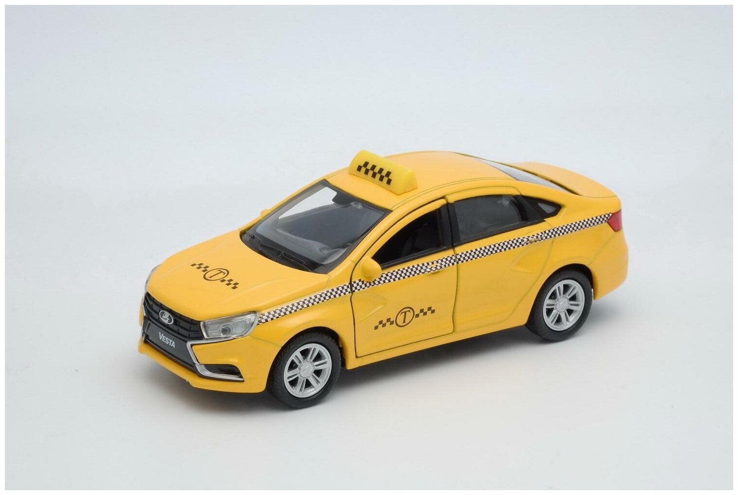 Машинка Welly LADA Vesta Такси металлическая 1:34-39 43727TI