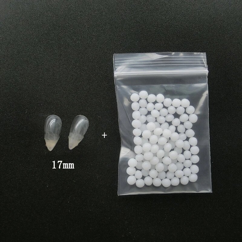 Клыки вампира из смолы, Clear 17mm