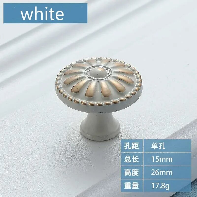 Мебельные ручки из цинкового сплава 64/96/128/192 мм white