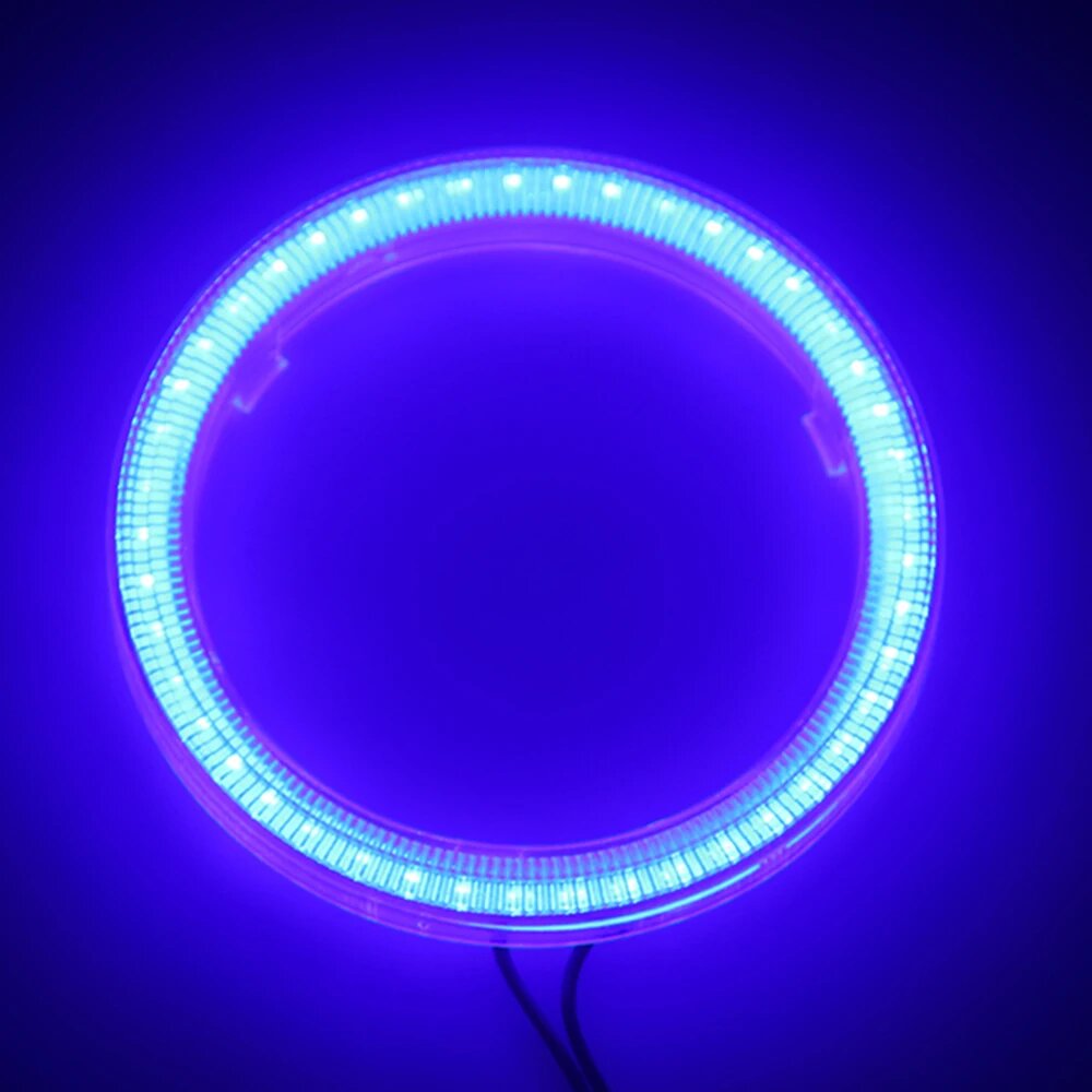 Светодиодный ангельские глазки Белый Красный Синий Желтый Moto Halo Ring Light 100mm, 1PCS Blue