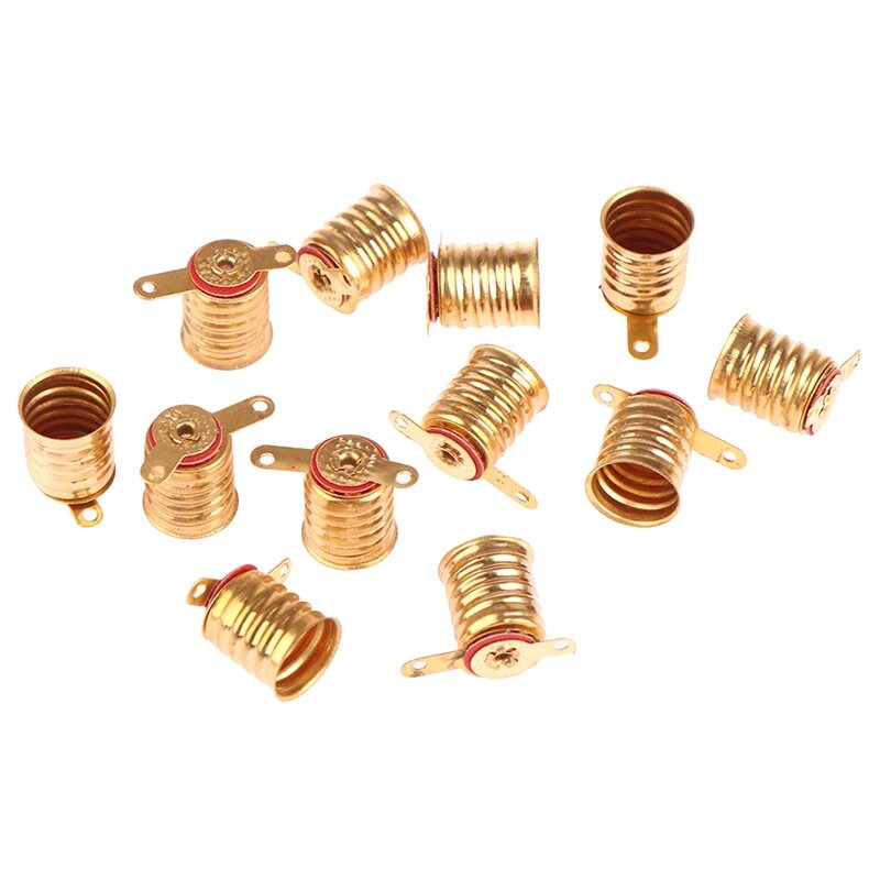 Медные патроны для ламп E10, 10 шт.