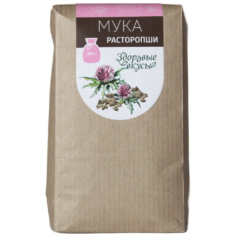 Мука Здоровые Вкусы Расторопши /крафт-пакет/ 300г