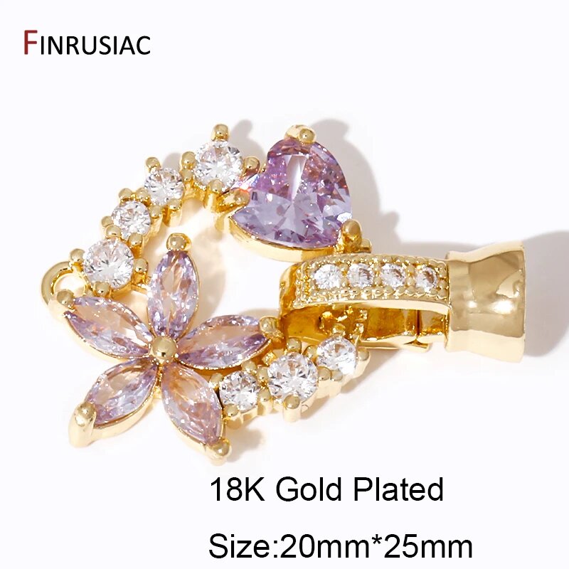 Замки для браслетов FINRUSIAC золотые 18К 2 pieces, 18K Gold Plated