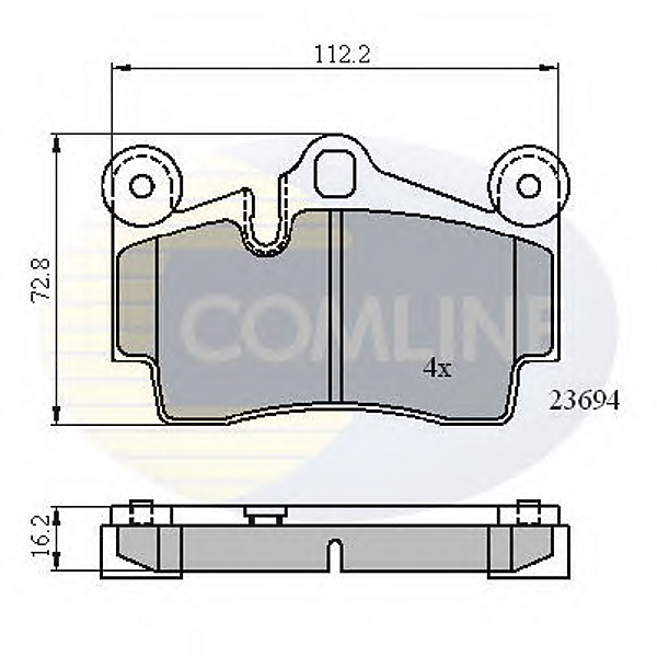 COMLINE CBP01316 (7L06698451A / 7L0698151J / 7L0698151P) колодки зад VW Touareg (Туарег) / Audi (Ауди) q7 / prs Cayenne (Кайен)