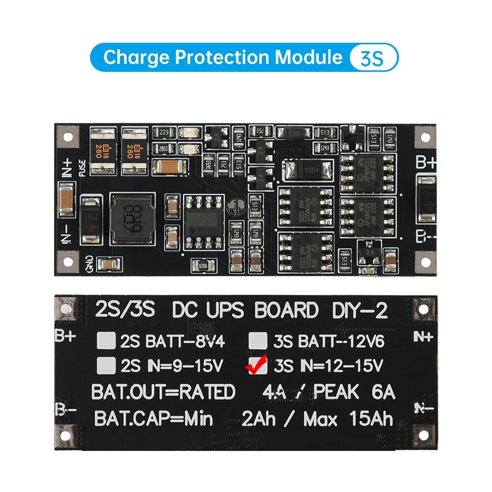 Модуль защиты от перезаряда Aideepen 2S 3S 50W 4A