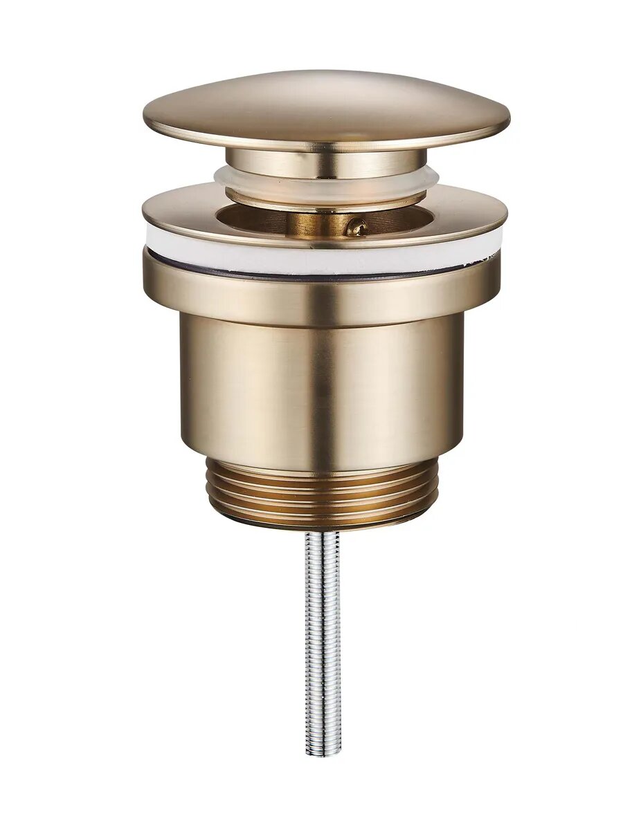Донный клапан Raglo R600.01.03, латунь, цвет сатиновое золото