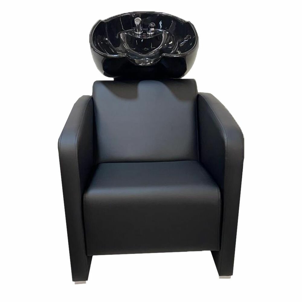 Парикмахерская мойка "Лиза", черный цвет, черная глубокая раковина