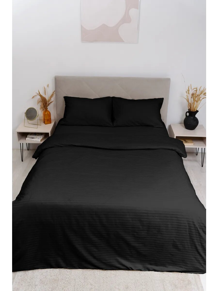 Постельное белье 1,5 страйп сатин