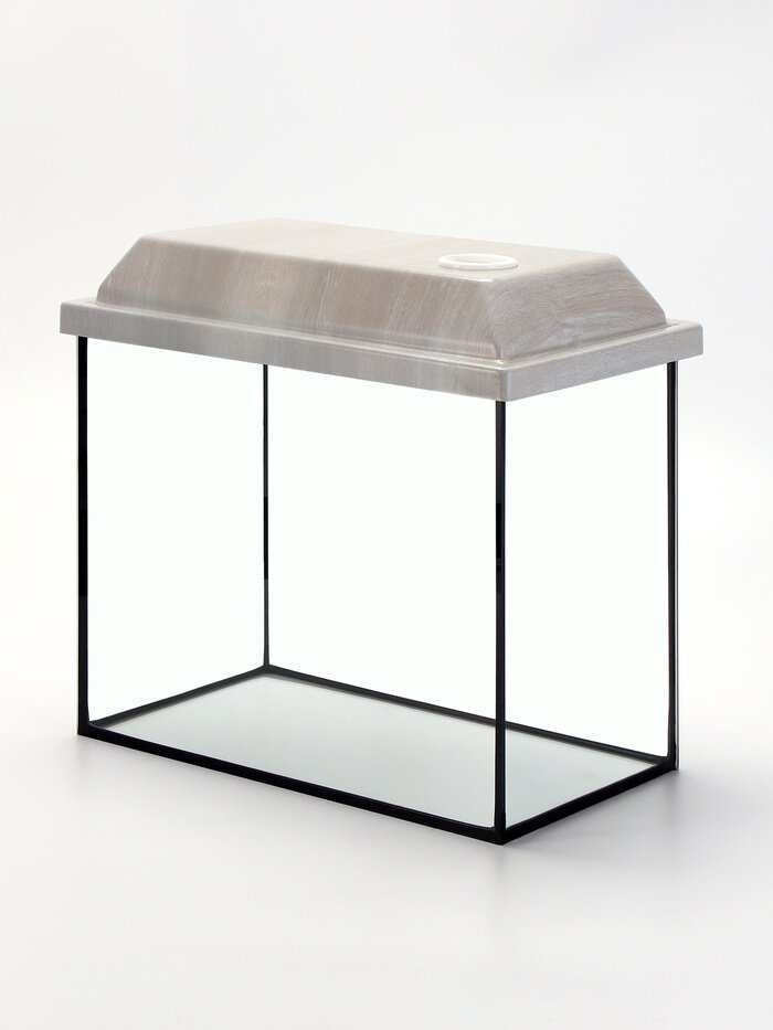 Аквариум «Прямоугольный» с крышкой, 30 л, 40×23×32/37 см, беленый дуб