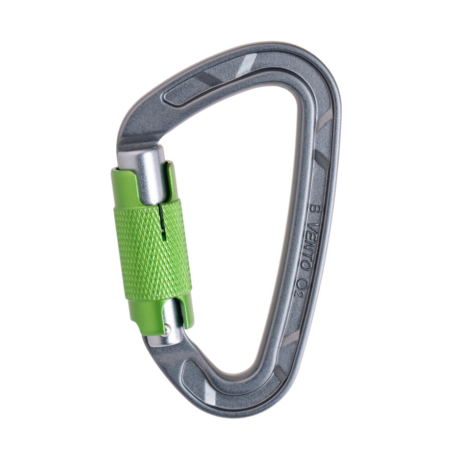 Карабин "Oxygen" Скалоазный с байонетной муфтой серый-зеленый vnt 1074