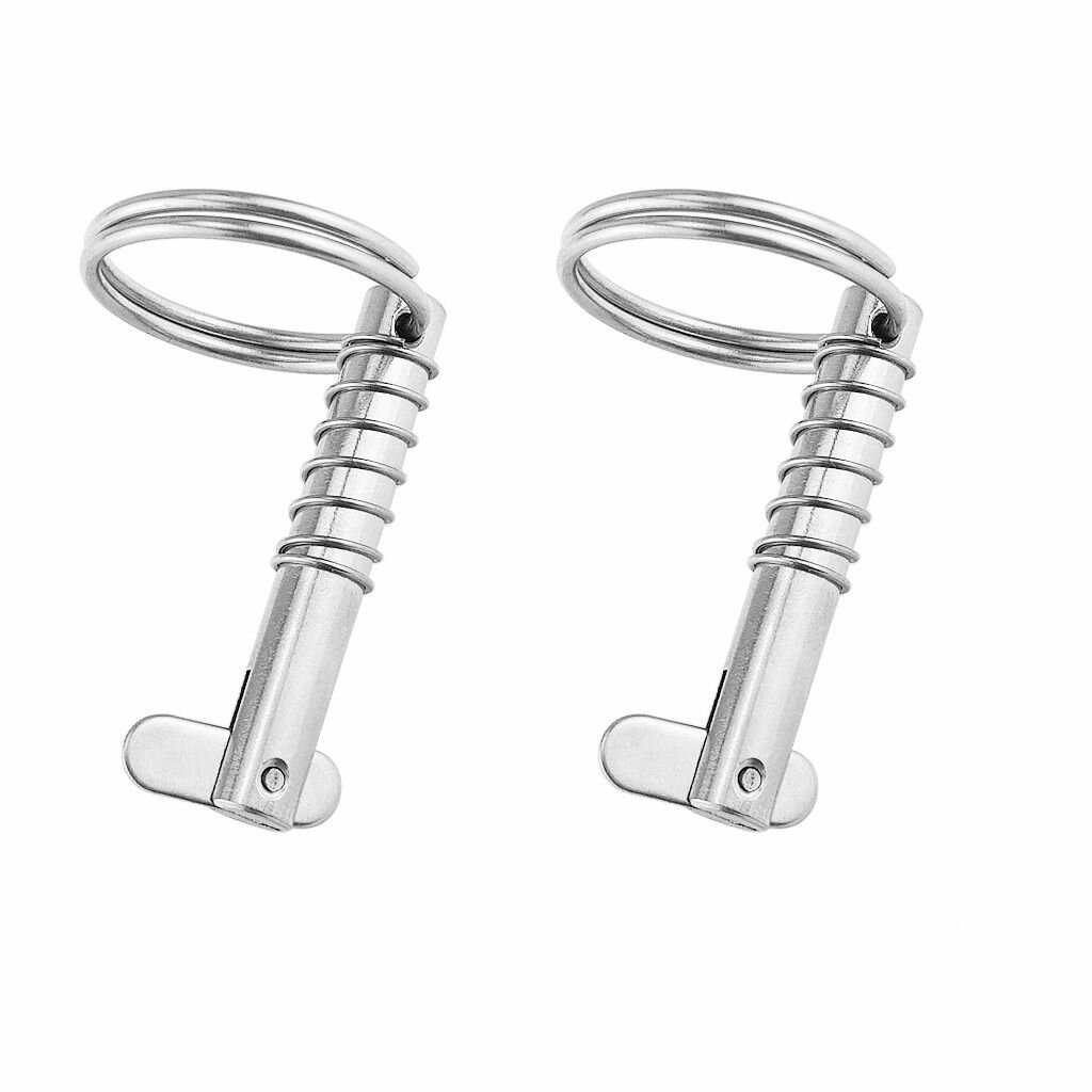 Быстросъемные штифты (пальцы) из нержавеющей стали для транцевых колёс 2 шт.(8*76 мм)