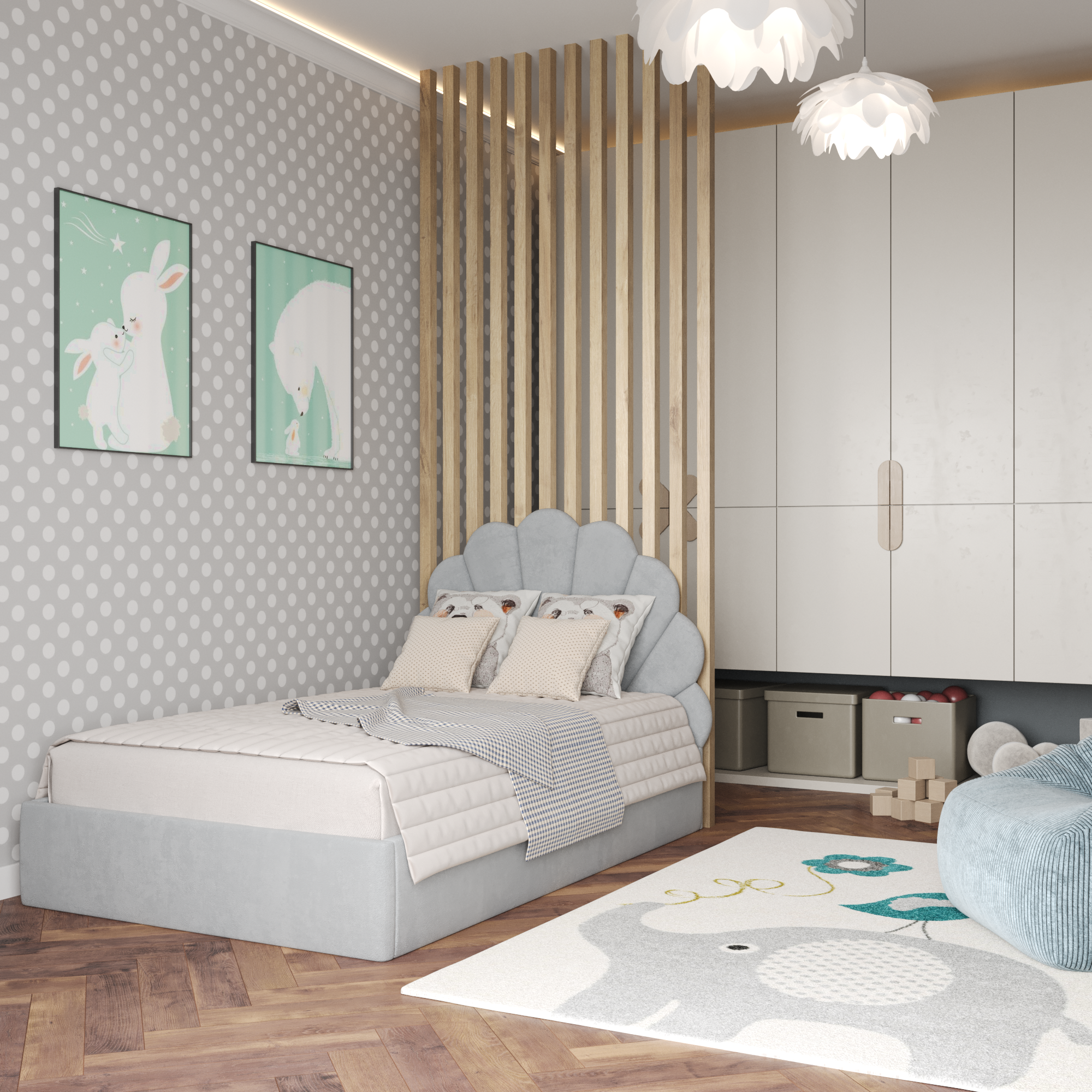 Кровать "Ракушка", двуспальная, подъёмный механизм, велюр премиум , ортопедический каркас