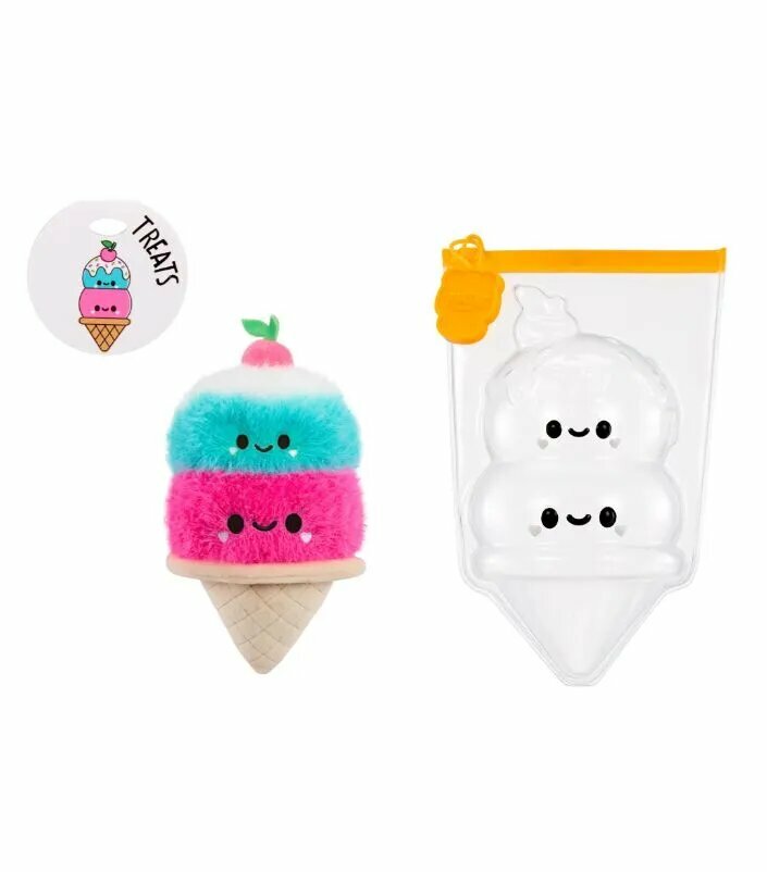 Флаффи Стаффи Игровой набор Fluffie Stuffiez Мороженое с двойными шариками третье поколение Новая серия