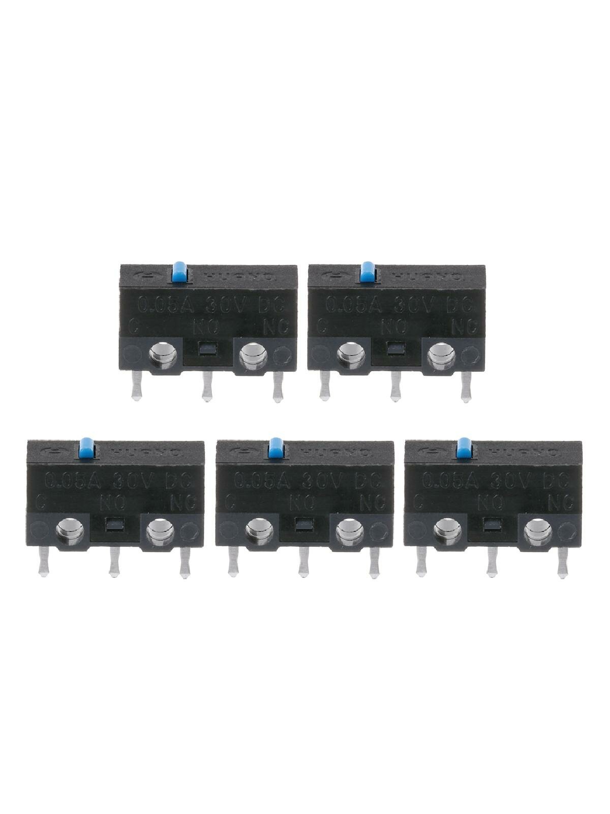 5Pcs Original HUANO Mouse Micro Switch Micro Button White/Blue/Pink/Yellow Dot Switches