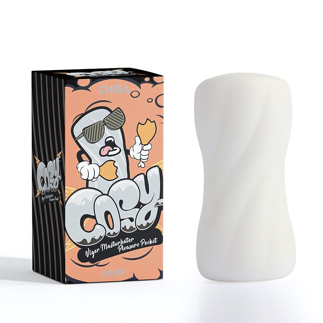 Карманный мастурбатор Vigor, белый, эластичный, 10.7 см, для мужчин