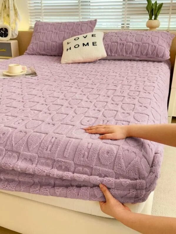 IKEA Наматрасник 200x220х28см лиловый