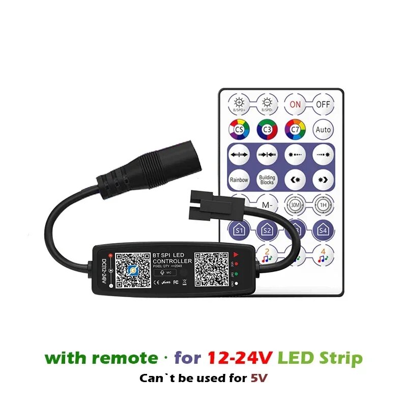 Bluetooth контроллер для LED ленты 12-24V с пультом
