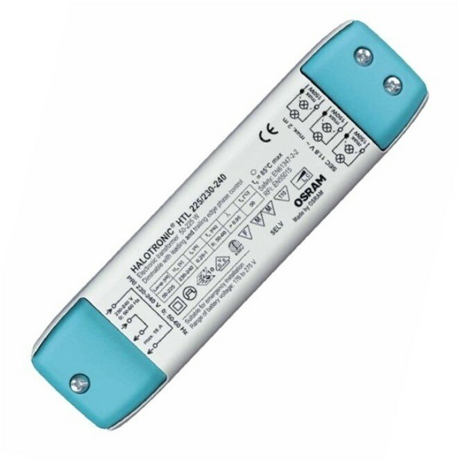 Трансформатор электронный OSRAM HTL-225W 220-12V для галогенных ламп 4008321927026