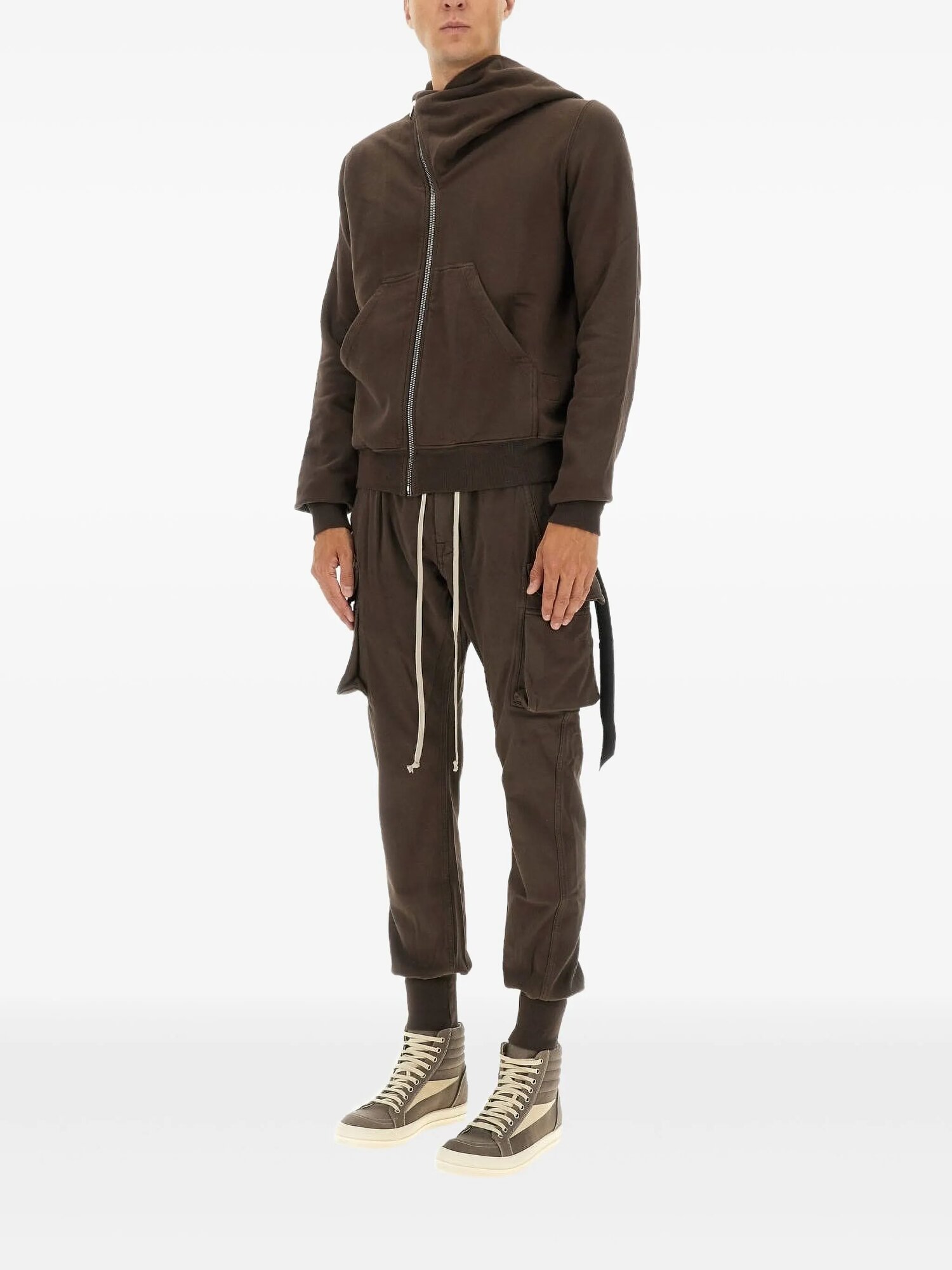 Брюки классические Rick Owens, размер XL, коричневый — фото 1
