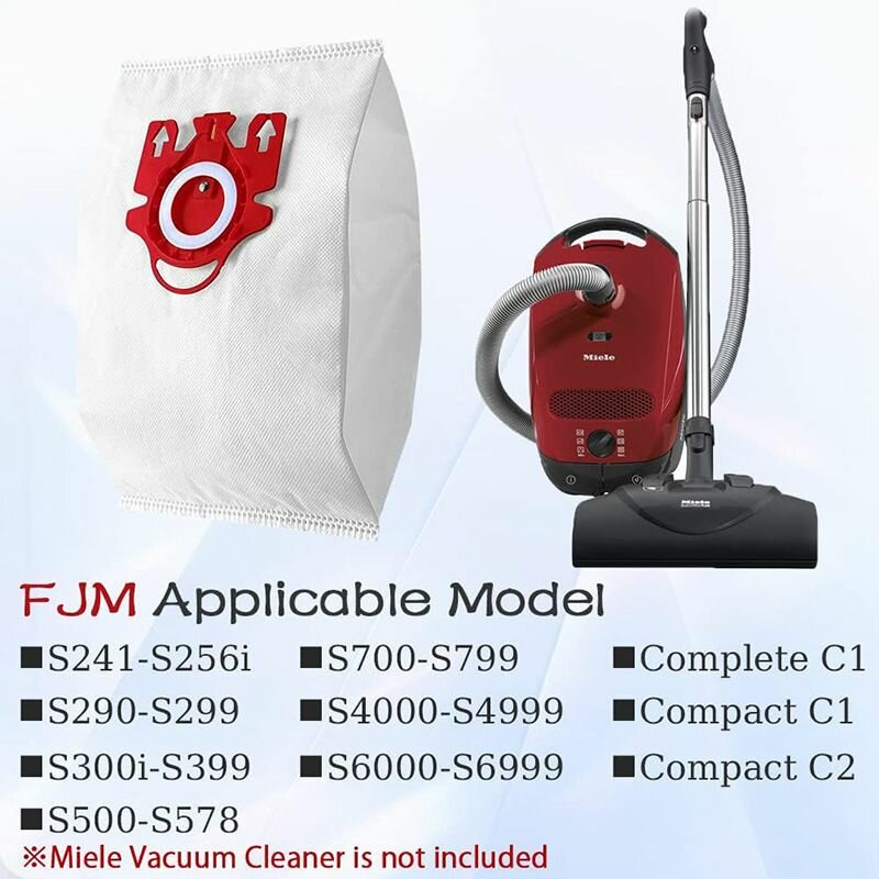 Мешки для пылесоса Miele FJM classic c1, complete c3, s5211, s4212, GN, 10 шт.