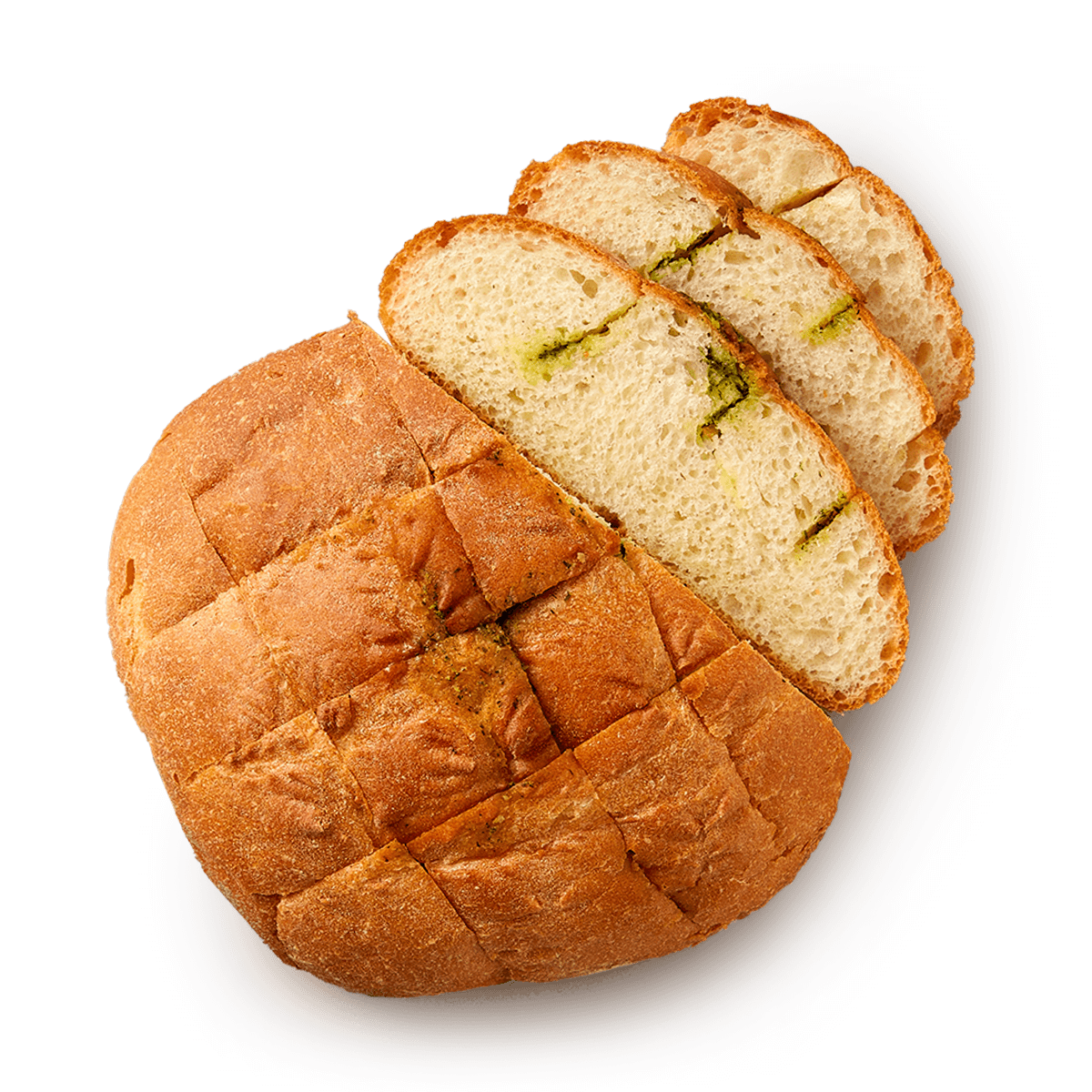 Хлеб пшеничный "Из Лавки", с чесноком и зеленью, с чесноком и укропом, 240 г