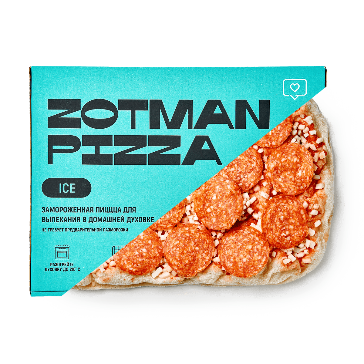 Пицца Zotman "Пепперони", замороженная, для духовки, 395 грамм