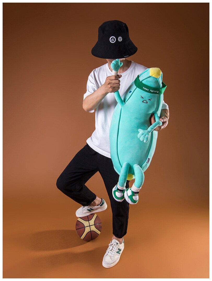 Мягкая игрушка обнимашка Банан спортсмен 60см / игрушка обнимашка /подушка обнимашка / батон игрушка