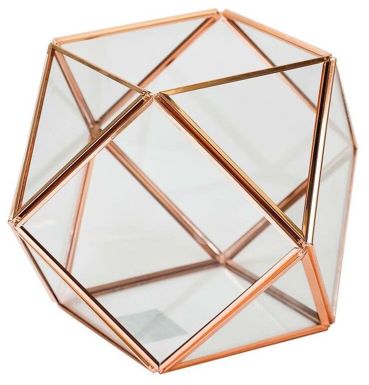 Шкатулка Decor of Today "Фантазия", арт. WL0759, золотистая, фигурная, без ручки