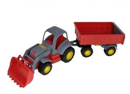 Трактор "Силач №1" с прицепом и ковшом 67,5 см Полесье П-45027