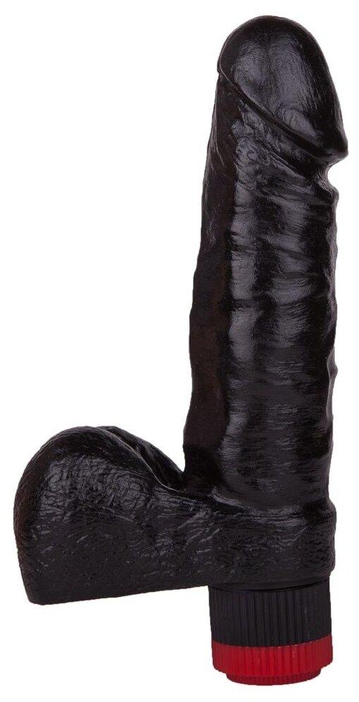 LOVETOY (А-Полимер) Вибратор из ПВХ 16 см (411400), D: 4 см, длина: 16 см, черный