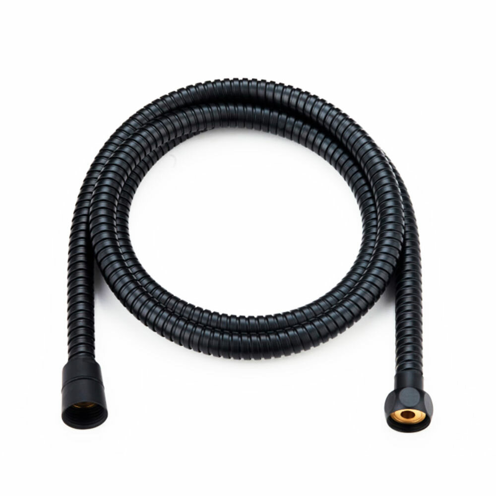 Шланг металлический VODA VDSR120Black черный металлический, 1,2м для душа, для гигиенической лейки