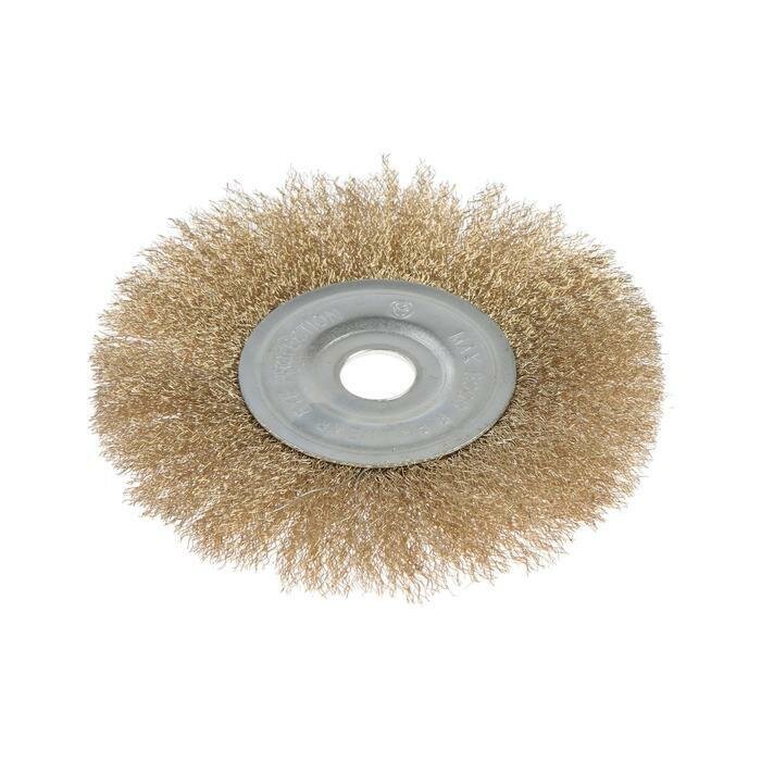 Щетка металлическая для УШМ LOM, плоская, посадка 22 мм, 175 мм