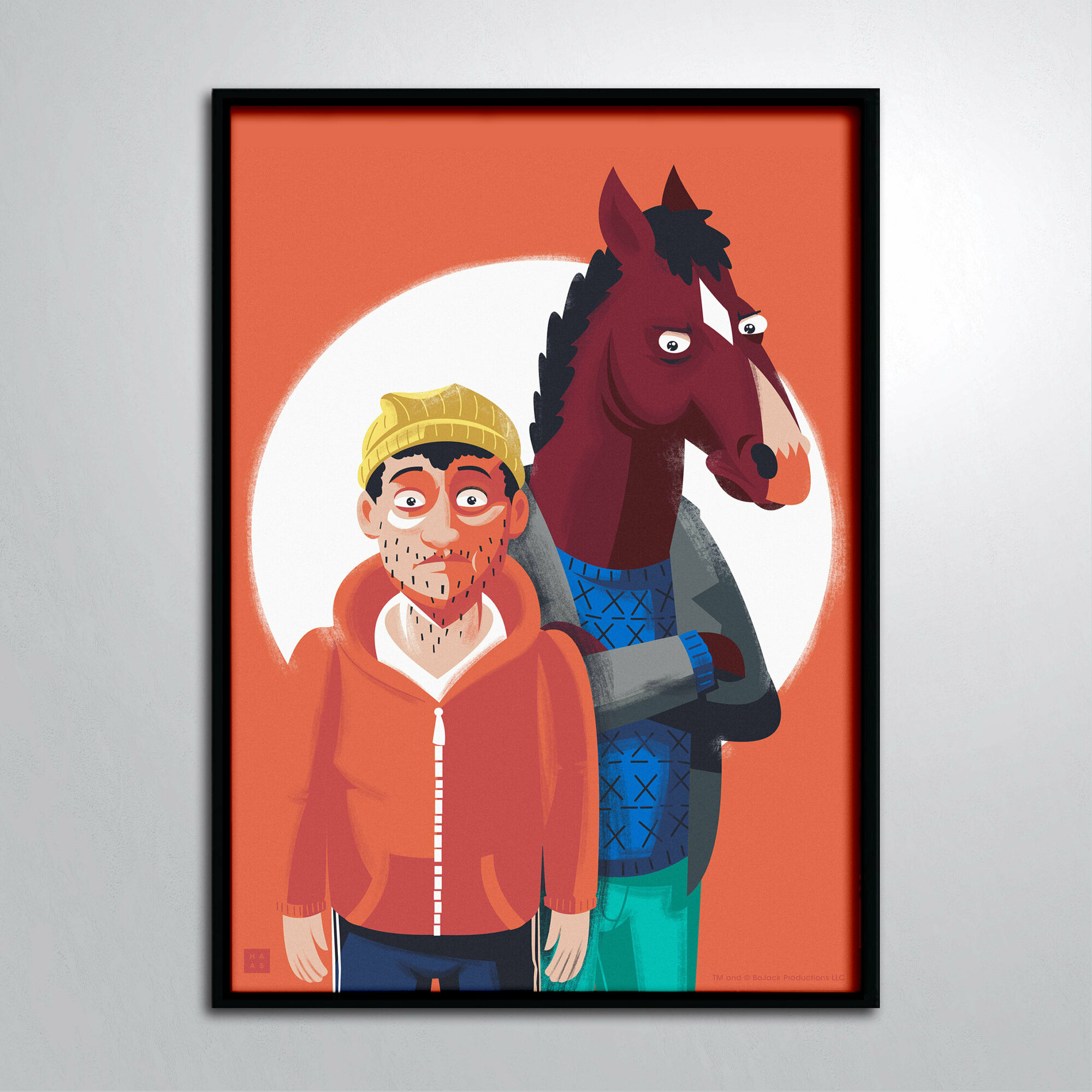Постер в раме/Конь БоДжек Дружба BoJack Horseman