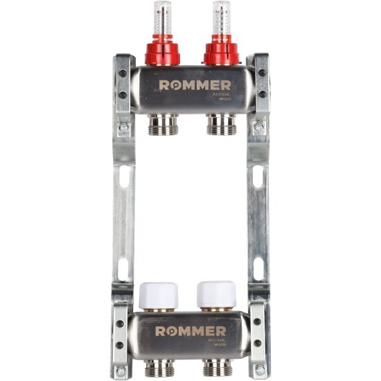 Коллектор Rommer с расходомерами 2 вых.