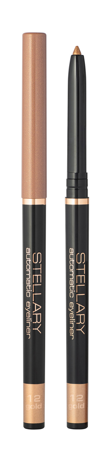 STELLARY Карандаш автоматический для глаз Automatic Eyeliner, 0,28 г, 12 Золотой