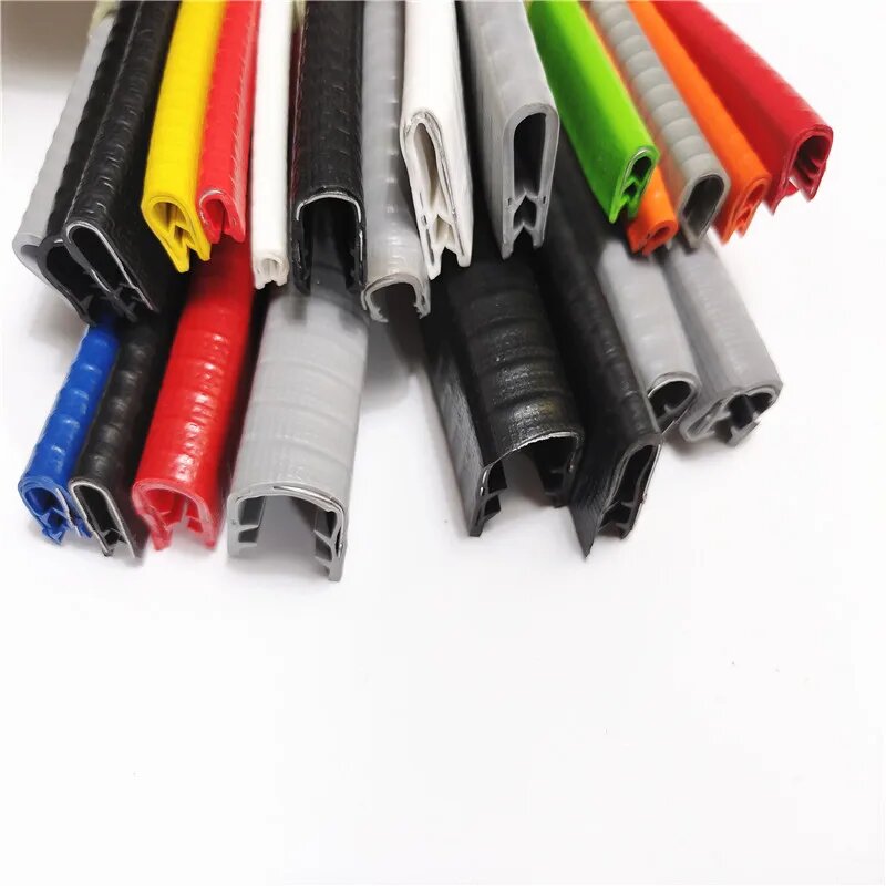 Резиновая уплотнительная лента U-образная 5 м SU02 Clamp 0.8-2.5mm, Red Color