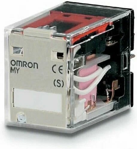 Реле серии MY-S, форма контактов 4PDT, напряжение питания 220/240 V AC MY4 220/240AC (S)