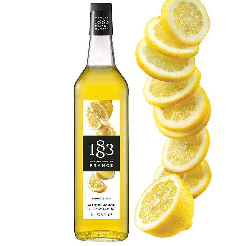 Сироп Лимон желтый для коктейлей, лимонада и выпечки, 1л, Мезон Рутин 1883
