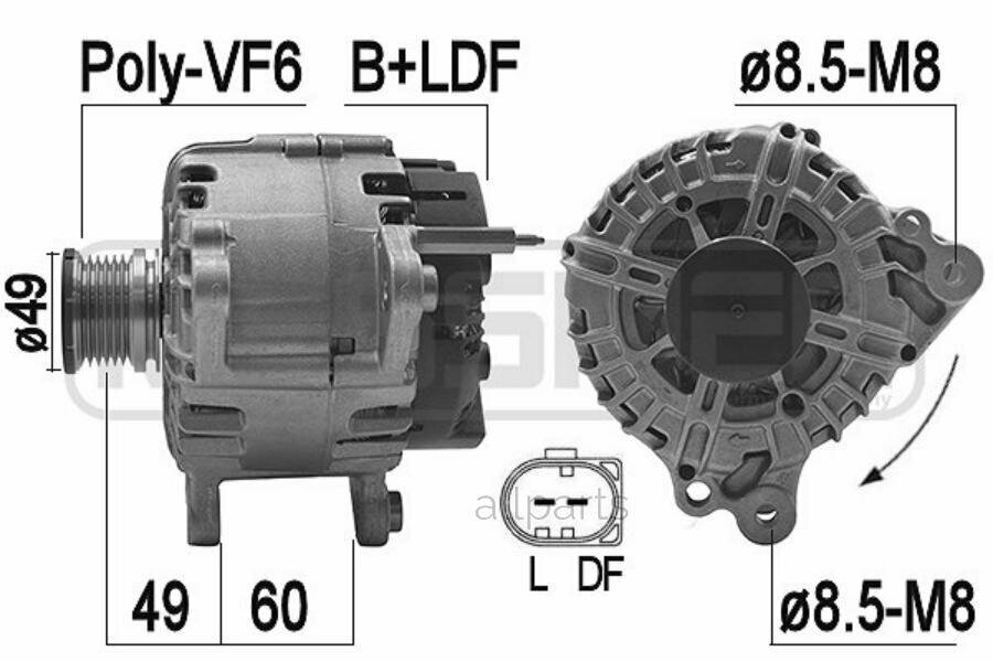 ERA 209200 Генератор 12V 180A