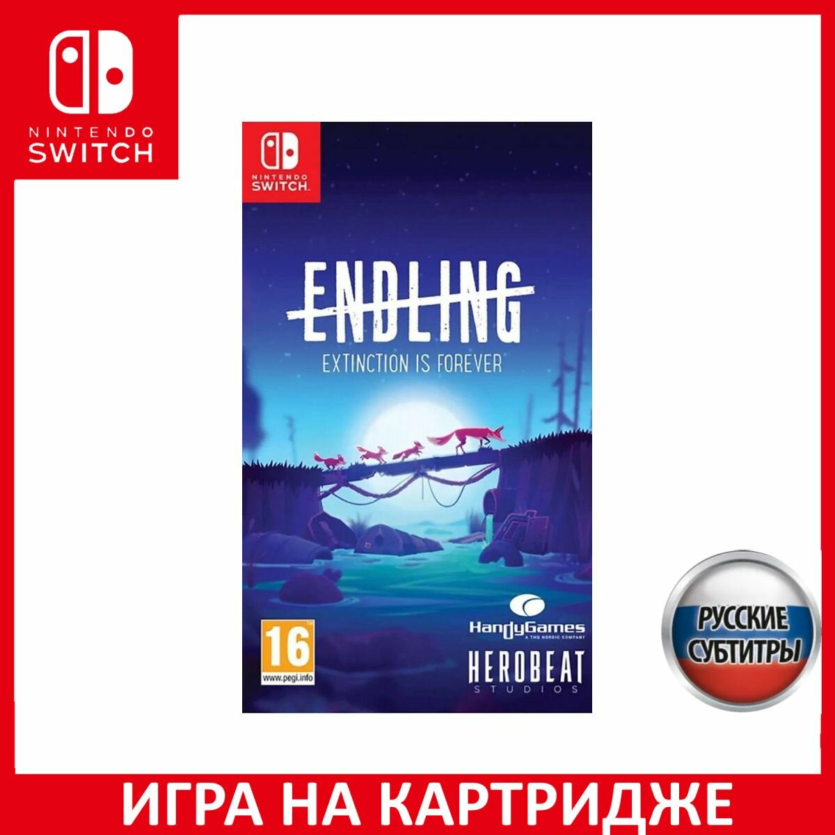 Игра Endling Extinction is Forever Switch Русская Версия Картридж на Nintendo Switch