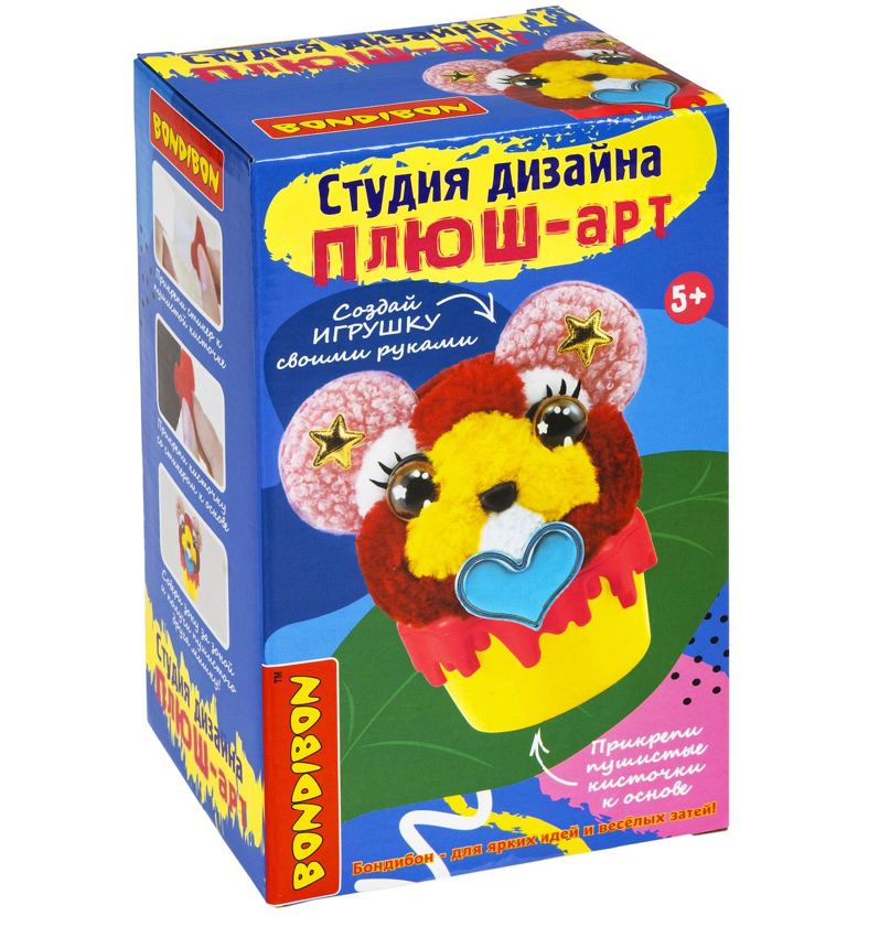 Набор для детского творчества BONDIBON, Студия дизайна "плюш-арт" (мишка) ВВ5357