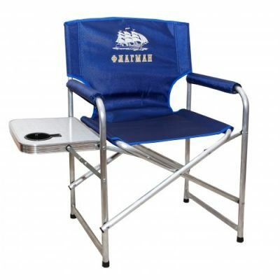 Кресло Флагман со столиком с подстаканником алюминиевое КФА-03