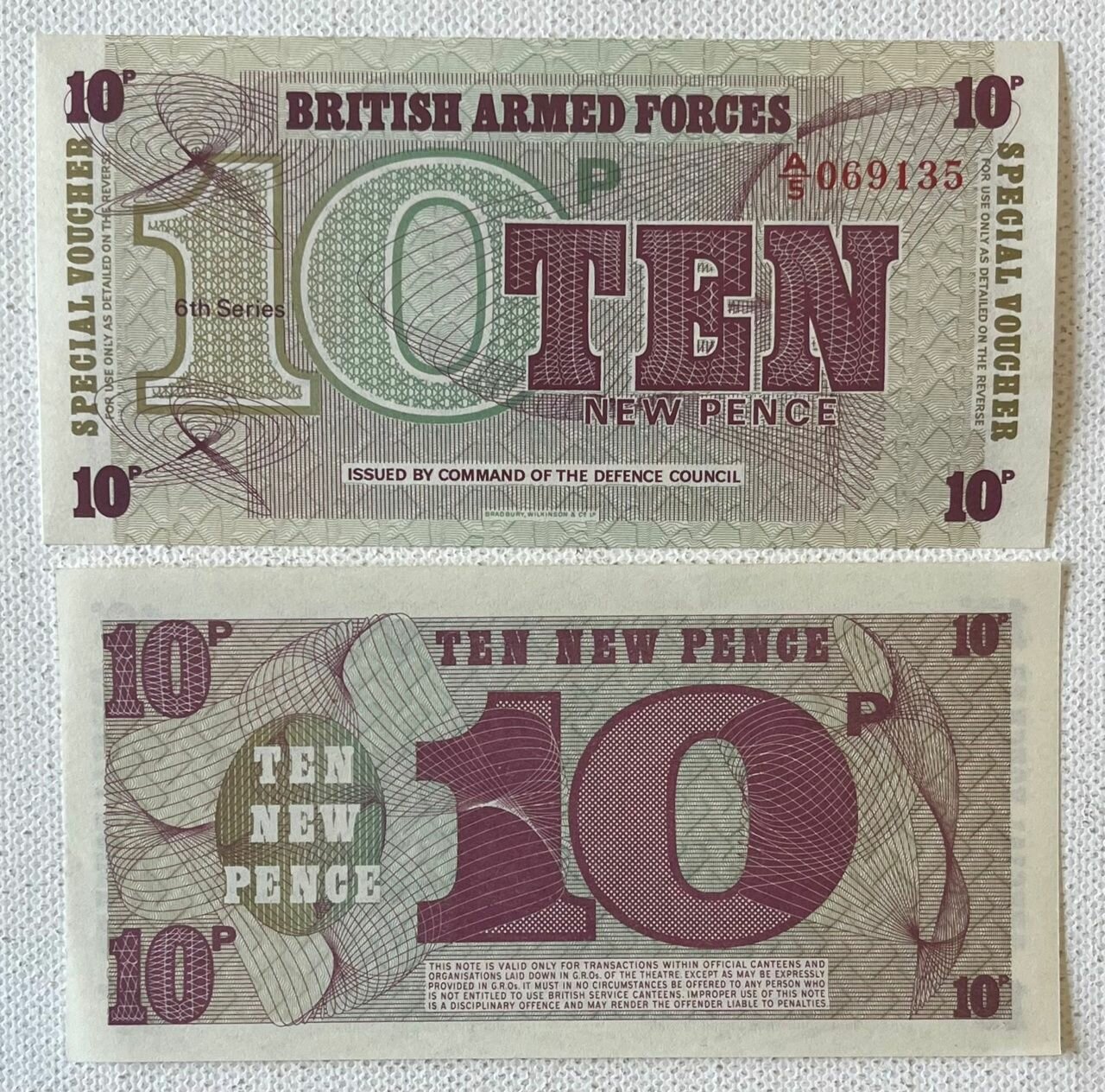 Великобритания 10 пенсов 1972 года UNC